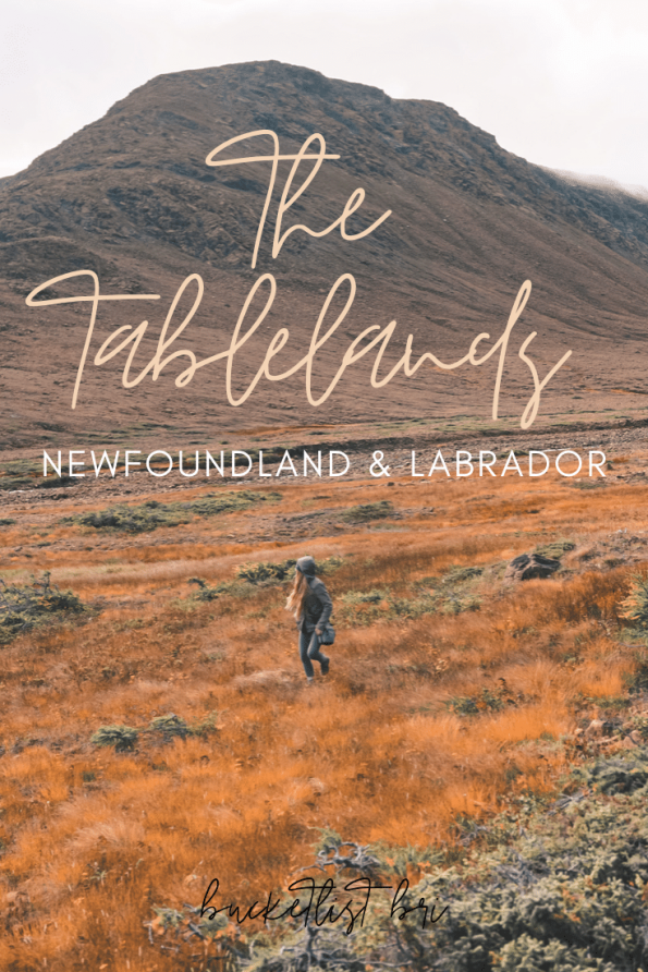 Hiking in The Tablelands in Gros Morne, Newfoundland